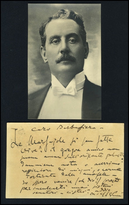 Puccini, Giacomo. (1858–1924) Autograph Signed Letter – Schubertiade ...