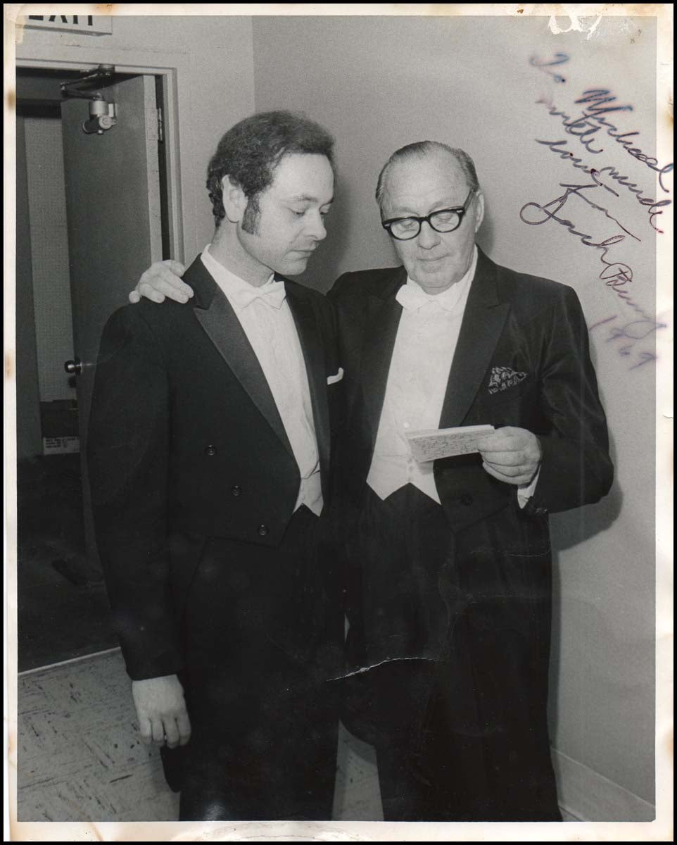 [Rabin, Michael. (1936–1972)] Benny, Jack. (1894–1974) Signed Photogra ...