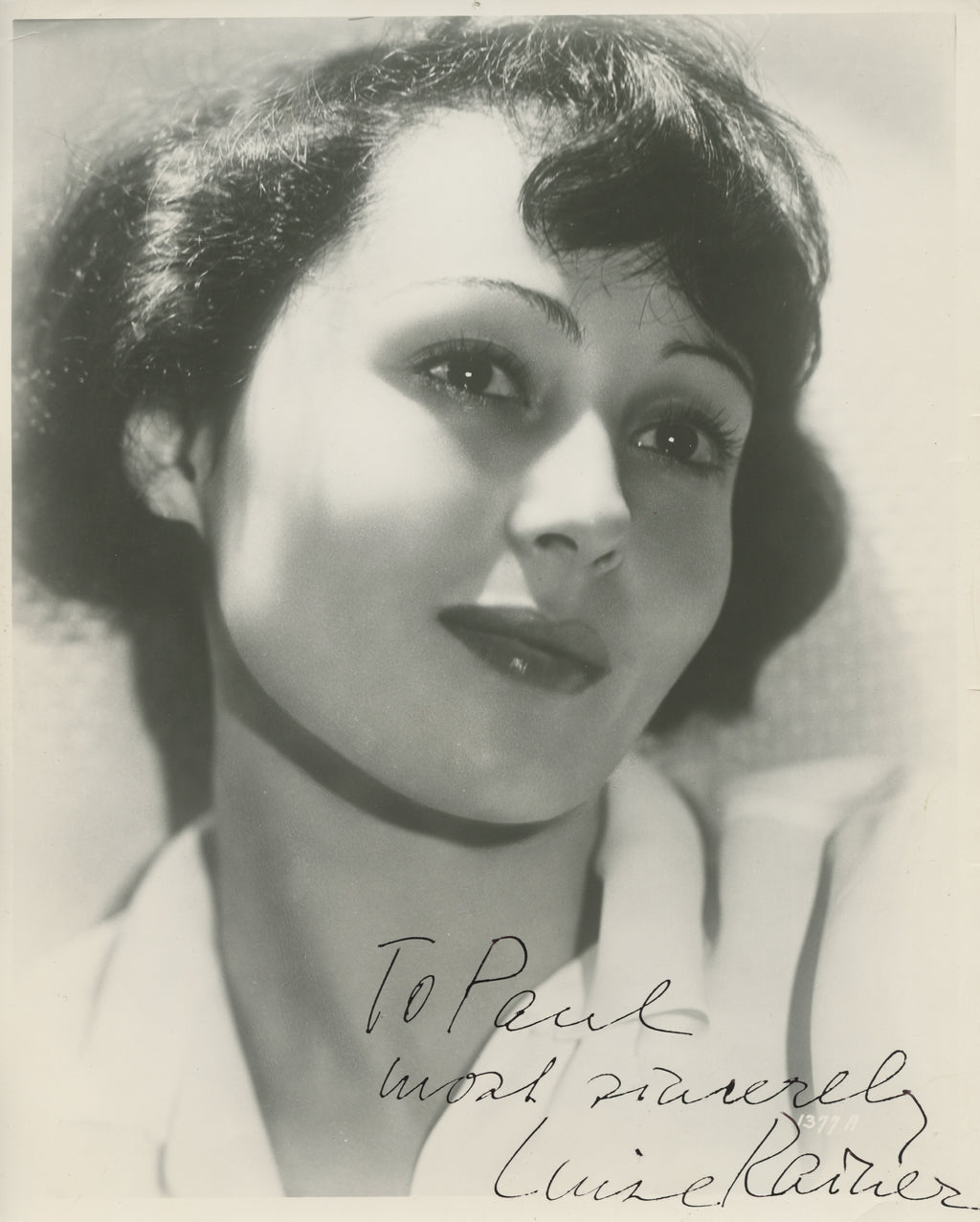 Rainer, Luise. (1910–2014) Signed Photograph – Schubertiade Music and Arts