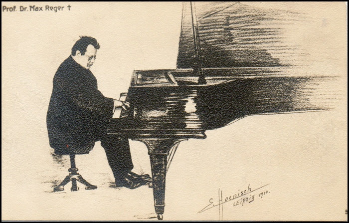 Reger, Max. (1873–1916) Vintage Postcard Portrait – Schubertiade Music ...