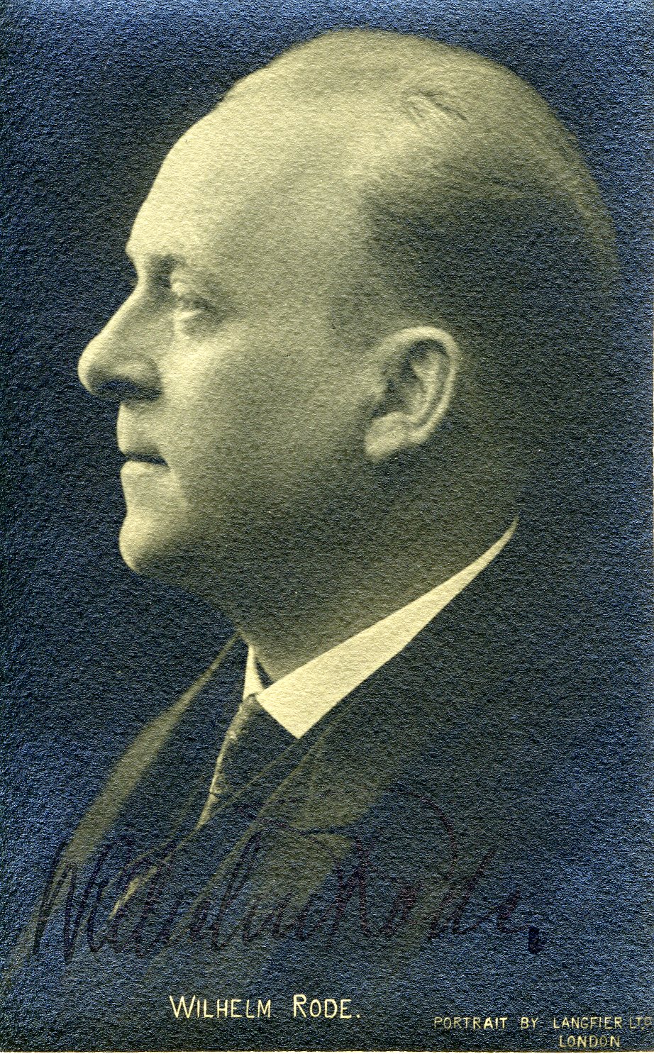 Rode, Wilhelm. (1887-1959) Signed Photograph Postcard – Schubertiade ...