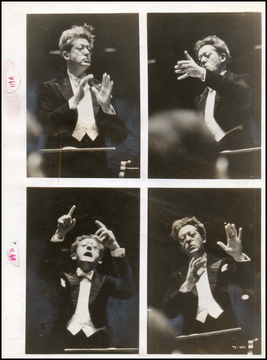 Rodzinski, Artur. (1892-1958) Interesting "Action Sequence" Photograph ...