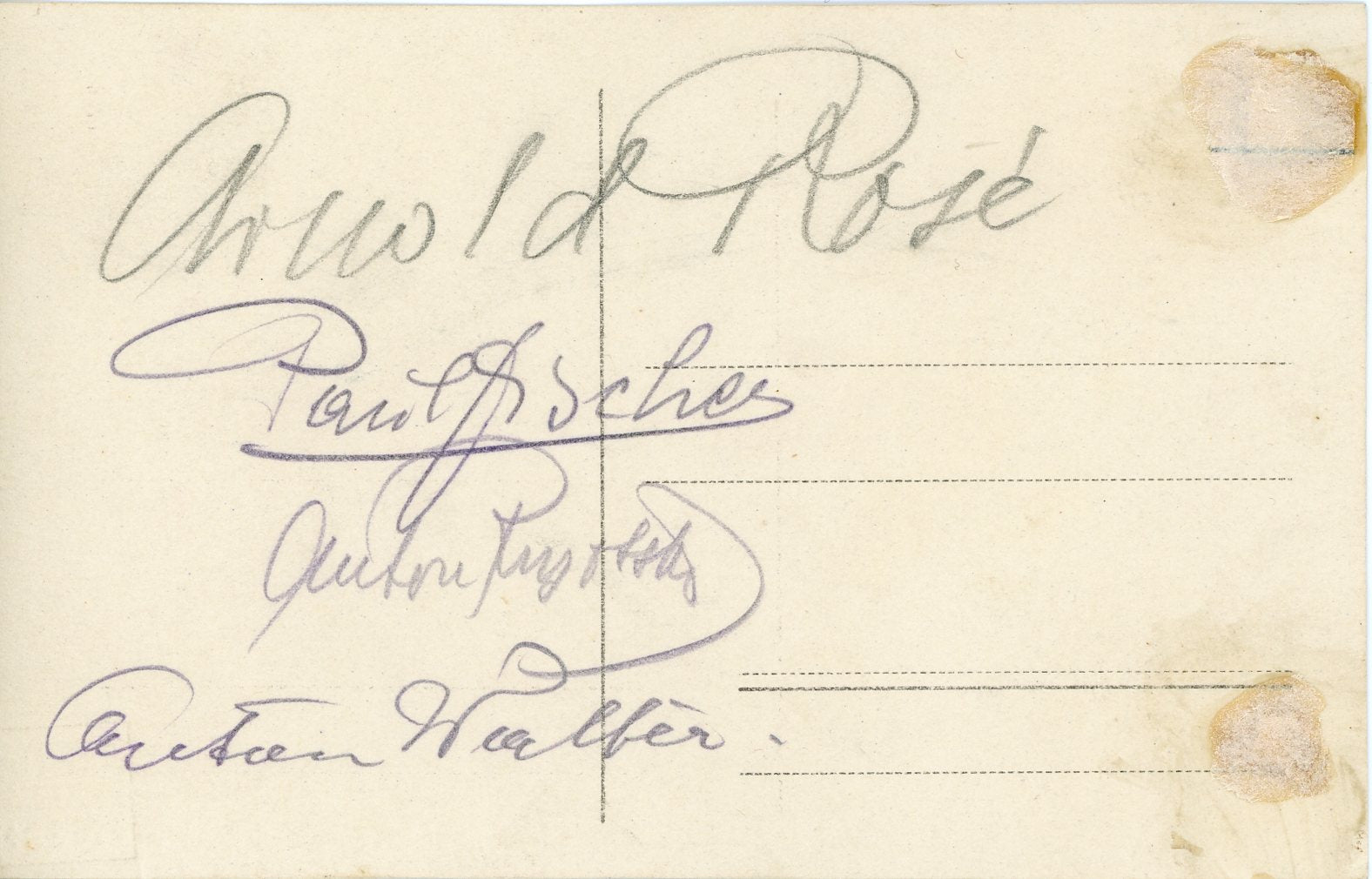 Rosé String Quartet. (1883-1938) Signed Photograph – Schubertiade Music ...