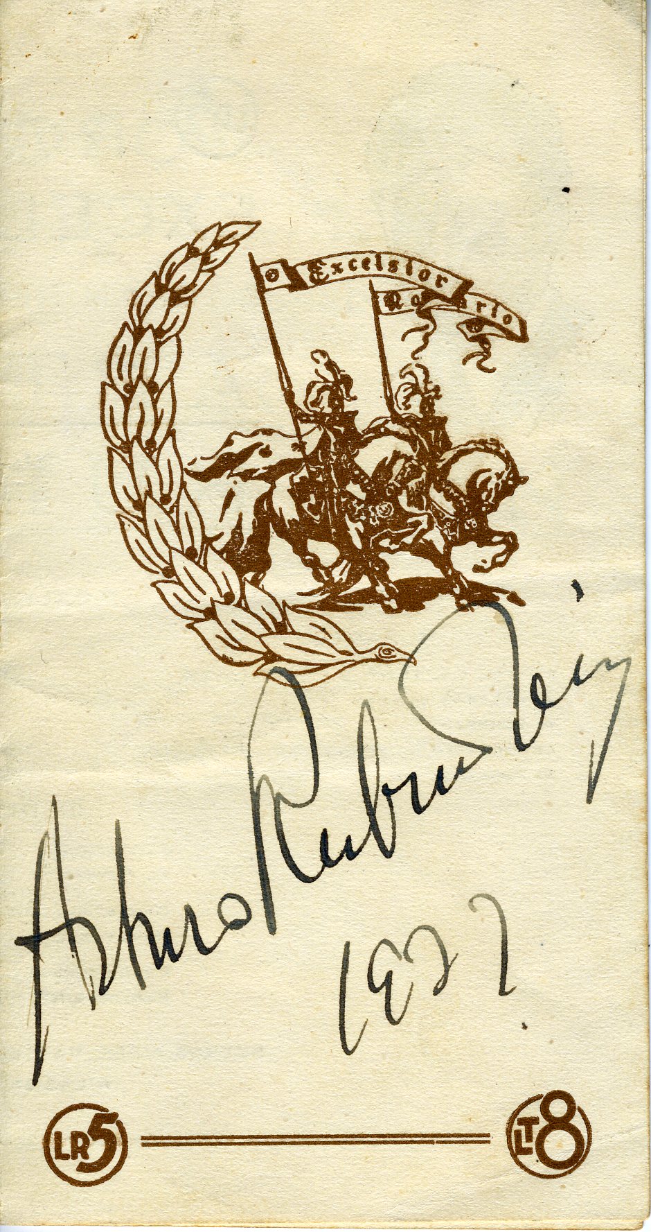 Rubinstein, Arthur. (1887–1982) Buenos Aires Concert Program signed as ...