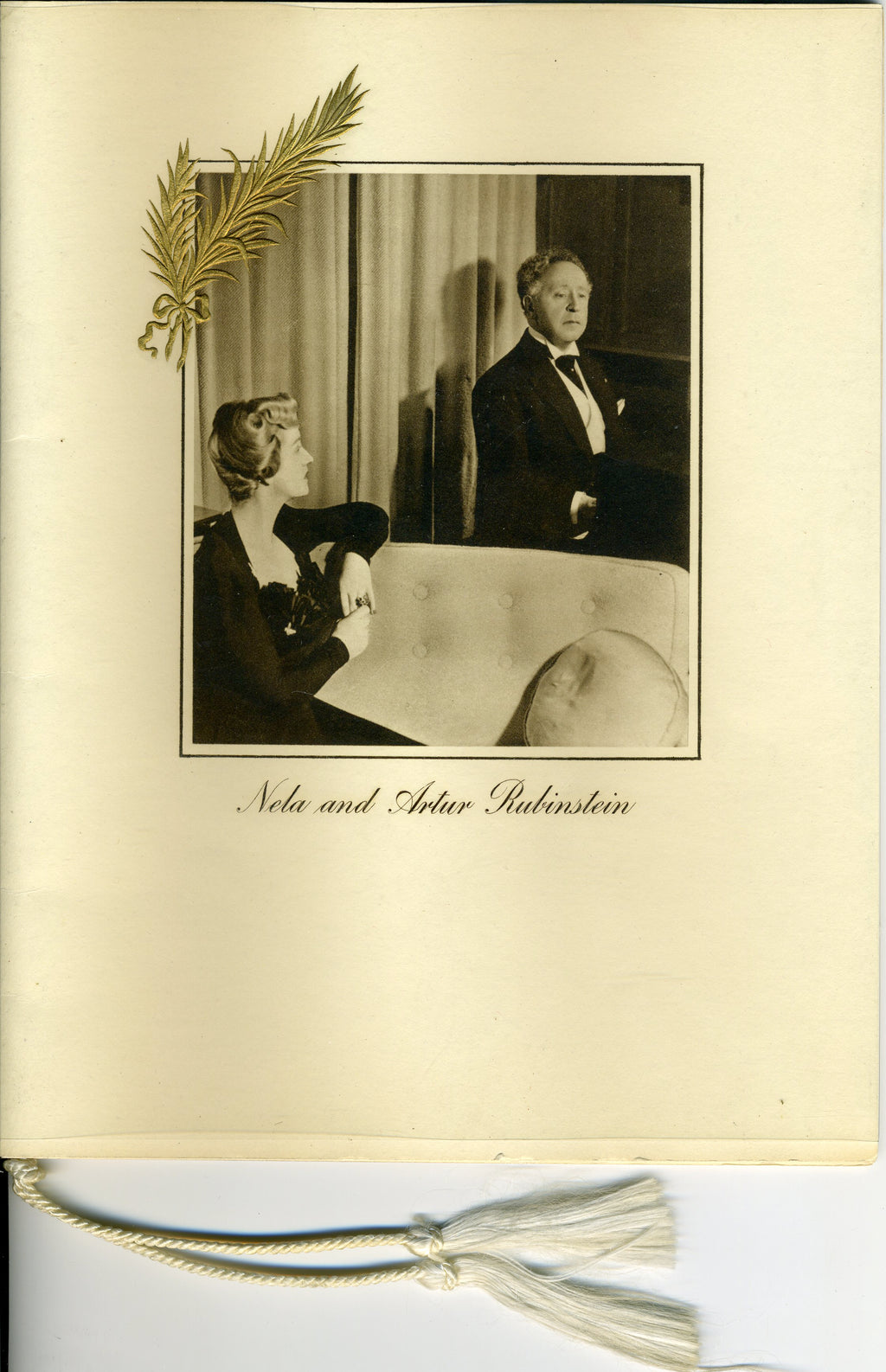 Rubinstein, Arthur. (1887–1982) & Rubinstein, Nela. (1909–2002) [Stein ...