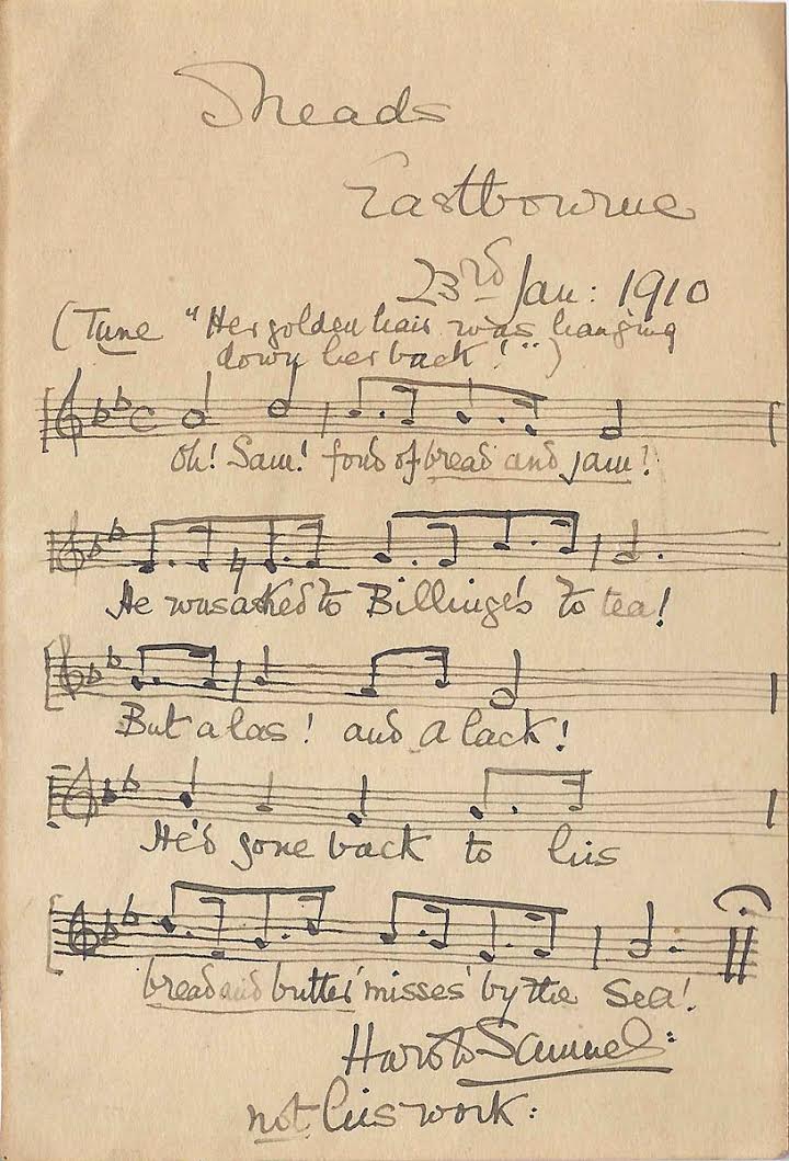[Pianist] Samuel, Harold. (1879-1937) Autograph Musical Quotation ...