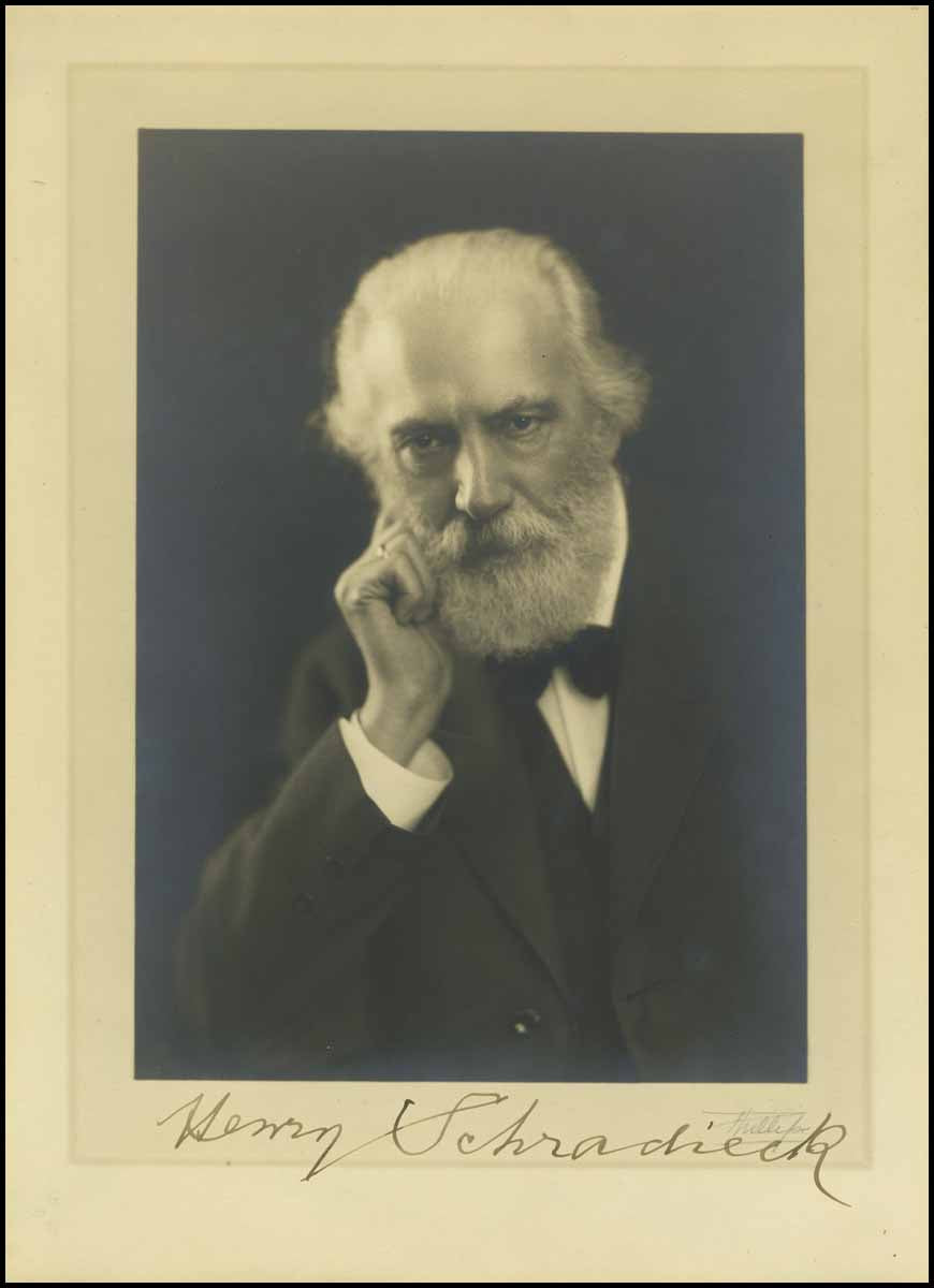 [Violinist] Schradieck, Henry. (1846-1918) Signed Photograph ...