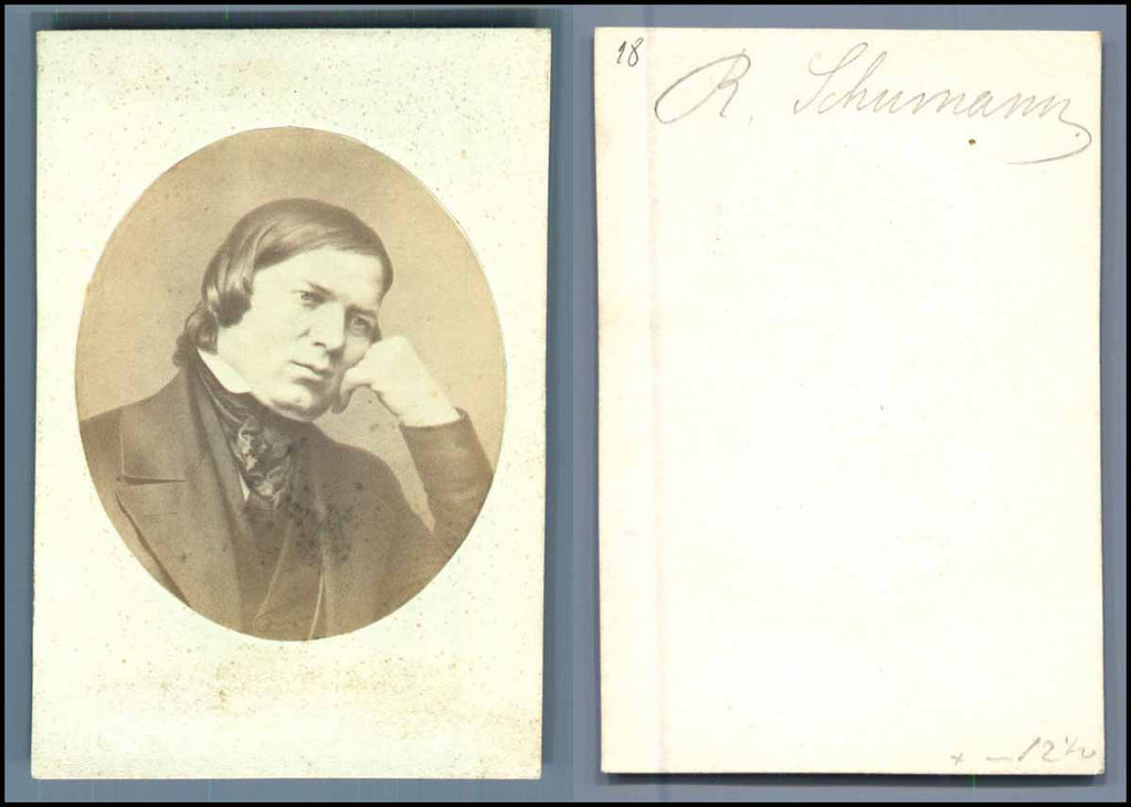 Schumann, Robert. (1810–1856) Original CDV Portrait – Schubertiade ...