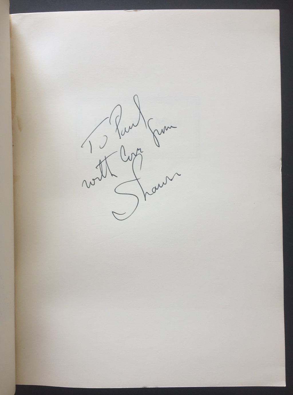 Shawn, Ted. (1891–1972) Dance We Must - SIGNED – Schubertiade Music and ...