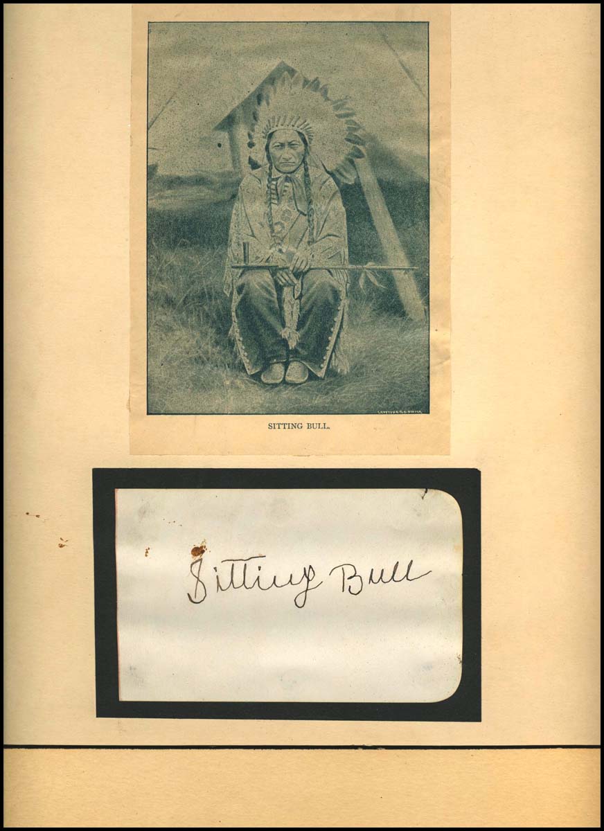 [History] Sitting Bull (1834 - 1890) Autograph Signature – Schubertiade Music and Arts