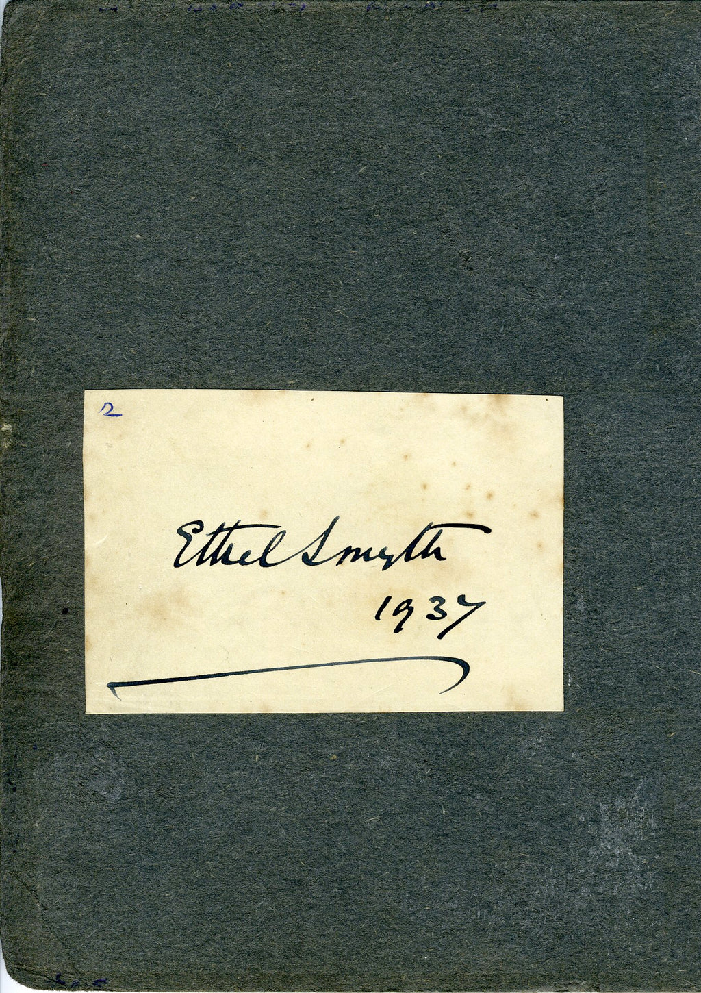 Smyth, Ethel. (1858-1944) Autograph Signature – Schubertiade Music and Arts