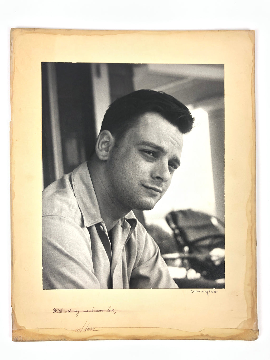 Sondheim, Stephen. (1930–2021) Early Signed Photograph, "With all my u ...