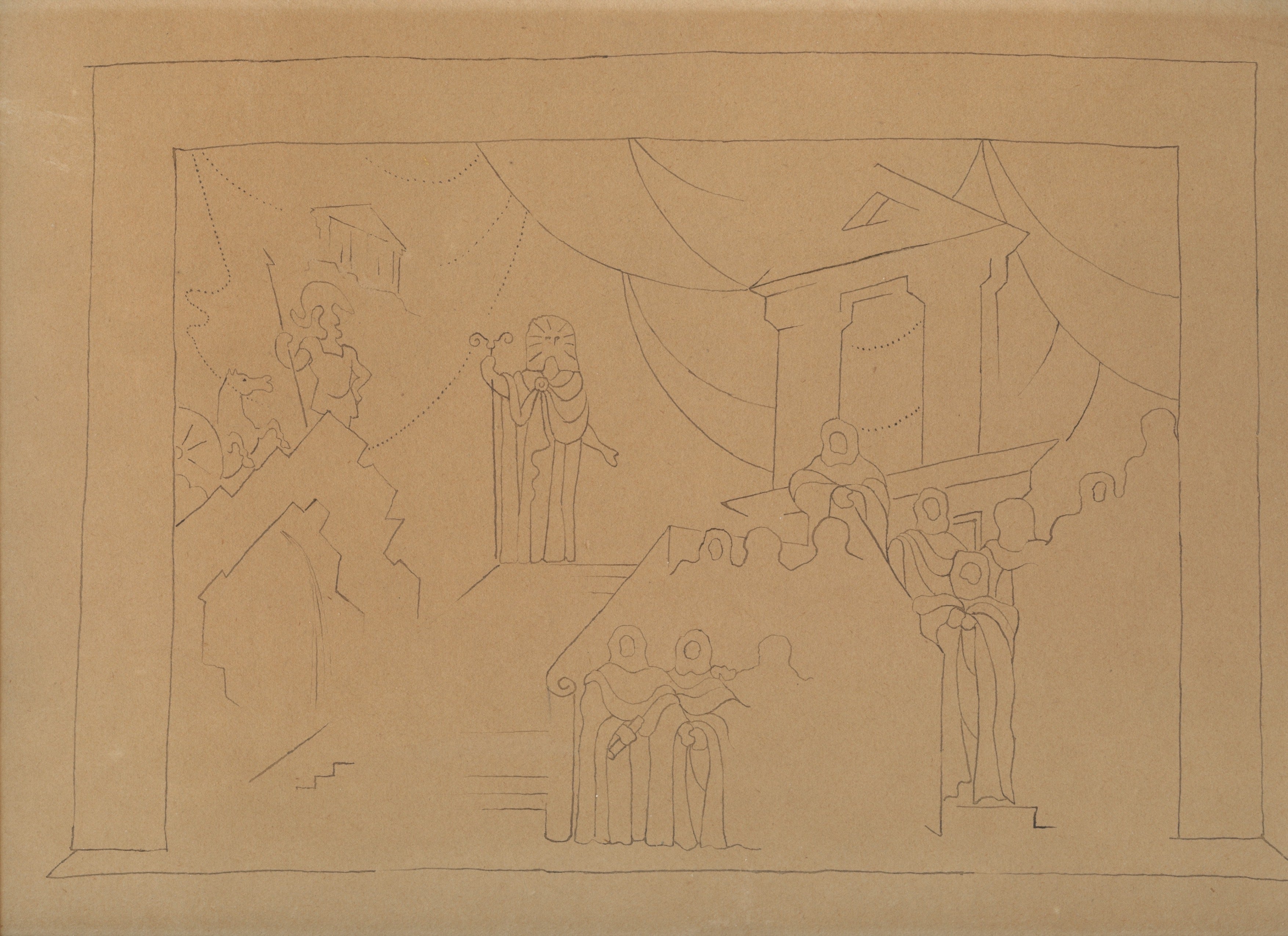 Stravinsky, Théodore (1907-1989)[ Stravinsky, Igor. (1882–1971)] Drawi ...