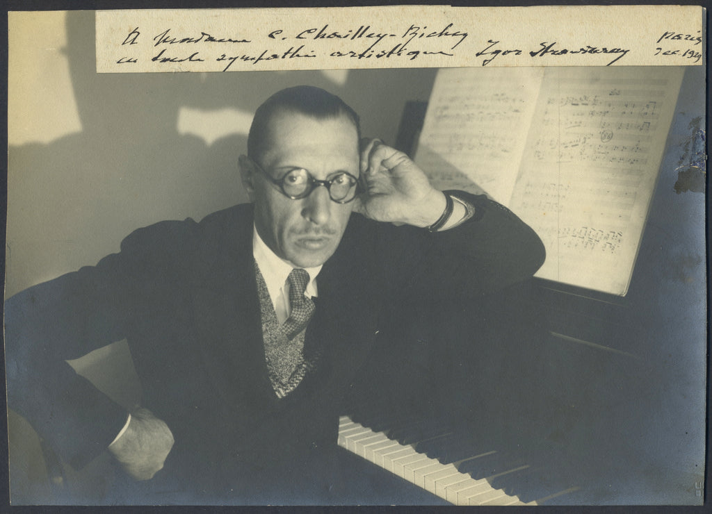 Stravinsky, Igor. (1882–1971) Signed Photograph – Schubertiade Music ...