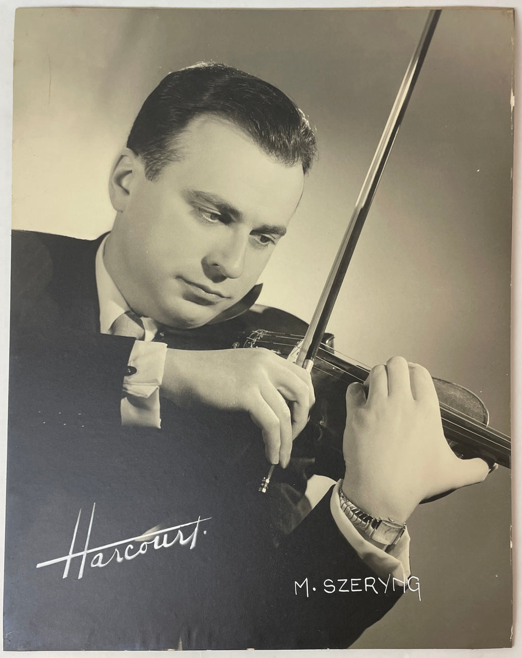 Szeryng, Henryk. (1918–1988) Oversize Harcourt Photograph ...