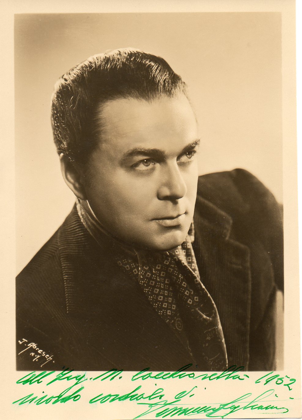 Tagliavini, Ferruccio. (1913–1995) Signed Photograph – Schubertiade ...