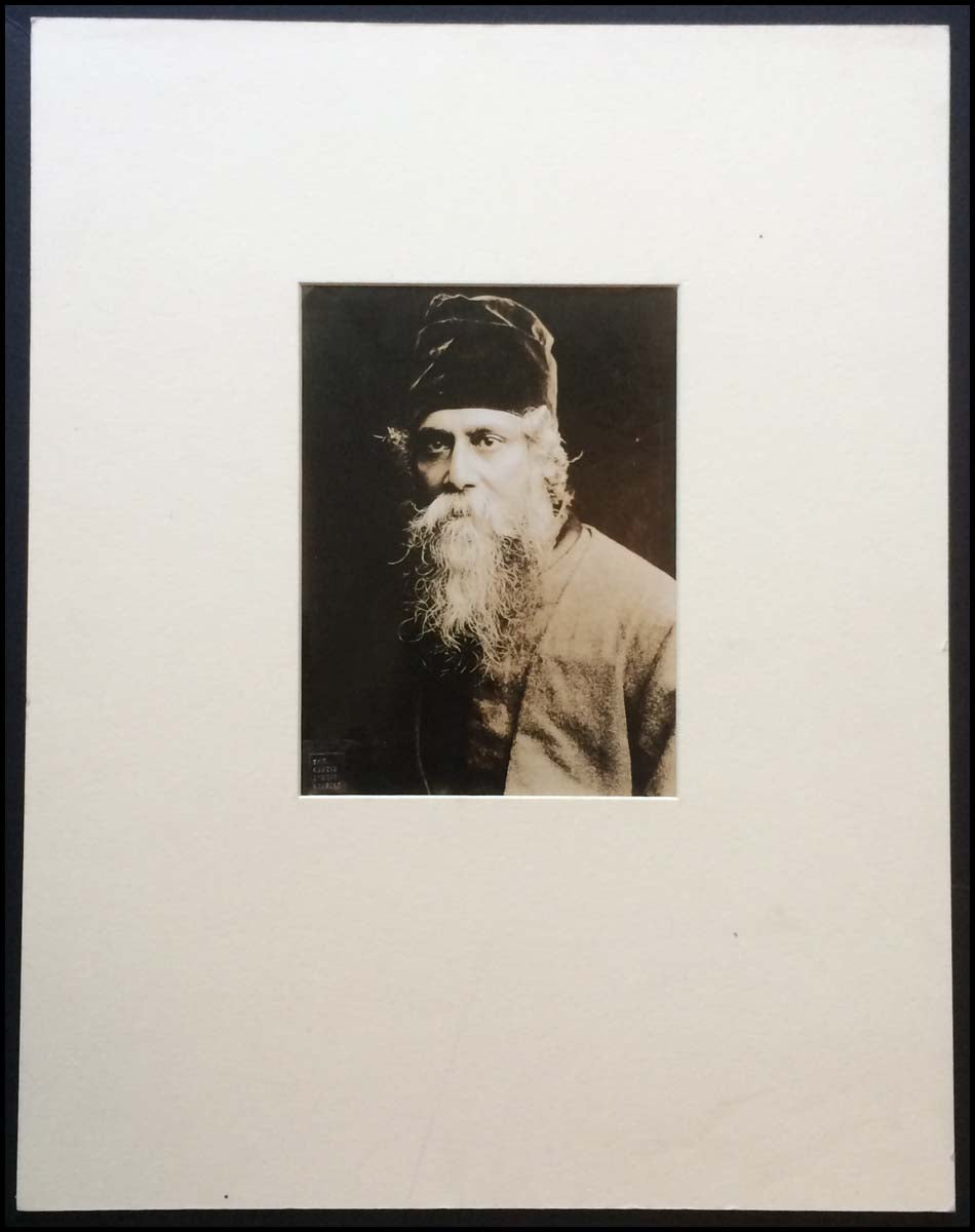 [Literature & Art] Tagore, Rabindranath. (1861 - 1941) Original Cu ...