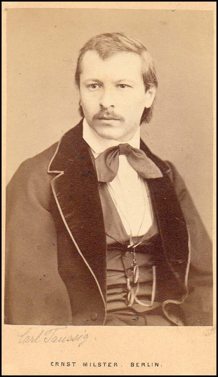 Tausig, Carl. (1841 - 1871) Original CDV Photograph – Schubertiade ...