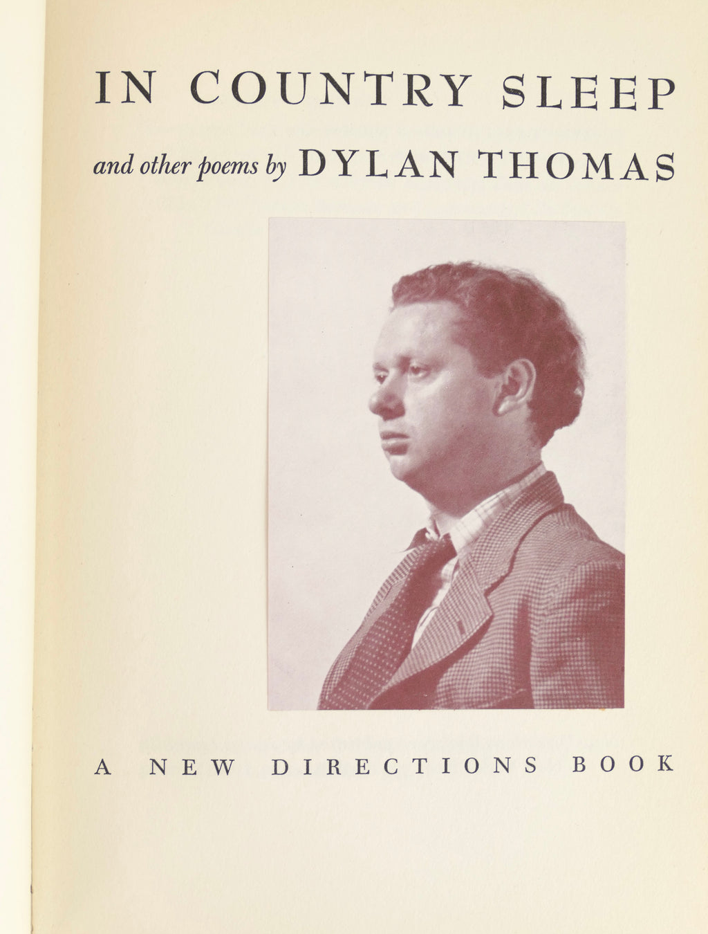 Thomas, Dylan. (1914 - 1953) "In Country Sleep: And Other Poems ...