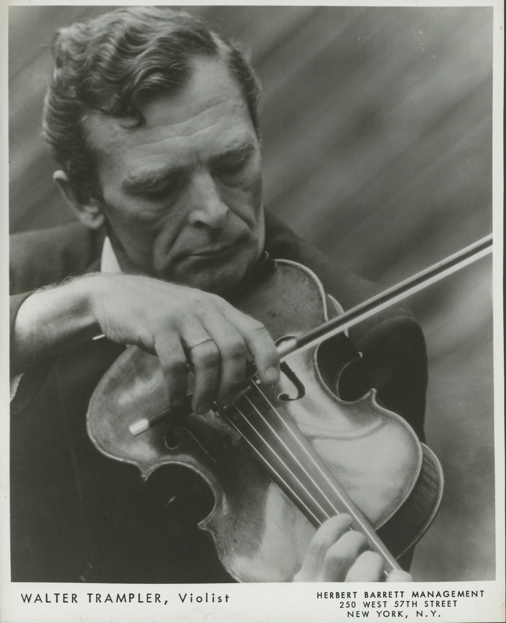 Trampler, Walter. (1915–1997) Promotional Photograph – Schubertiade ...