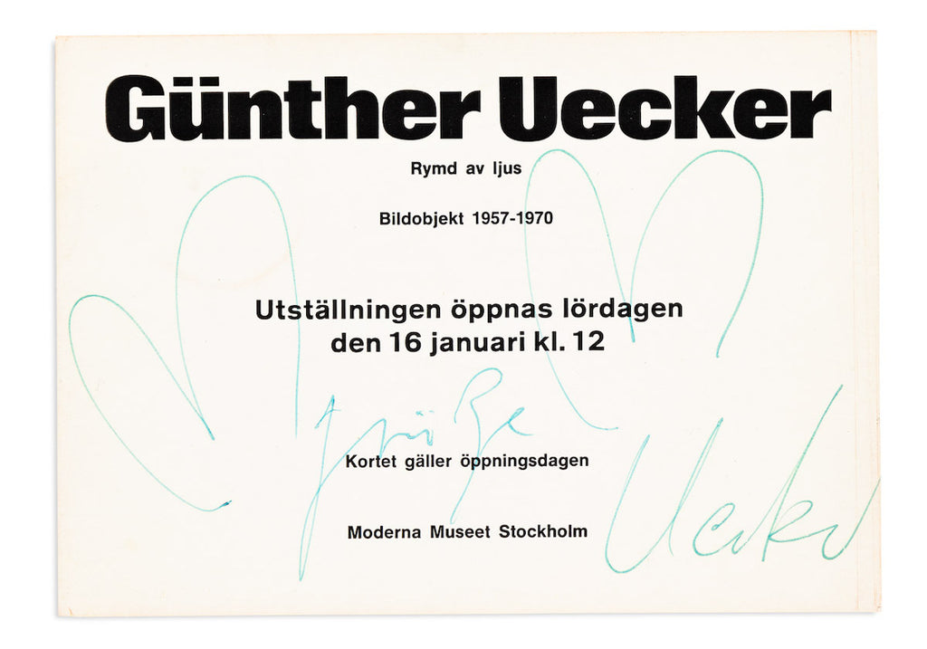 Uecker, Günther. (b. 1930) [Indiana, Robert. (1928-2018)] [Beuys, Jose ...