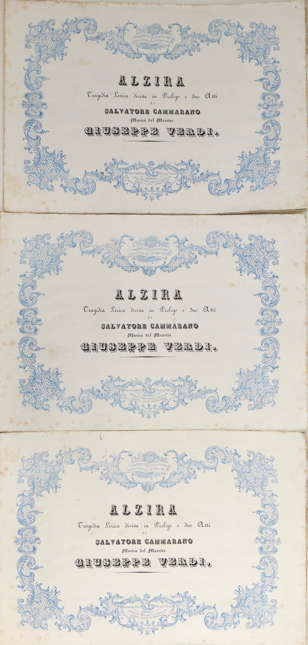 Verdi, Giuseppe. (1813–1901) Rigoletto, Giovanni d'Arco & Alzira: Sele ...
