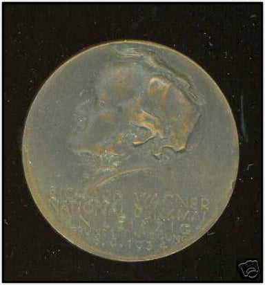[Wagner, Richard. (1813–1883)] Bronze Portrait Medal – Schubertiade ...