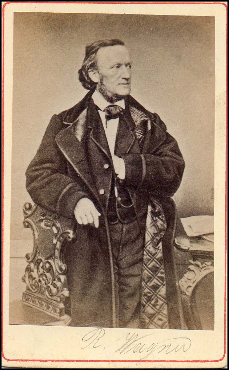 Wagner, Richard. (1813–1883) CDV Portrait Photograph – Schubertiade ...