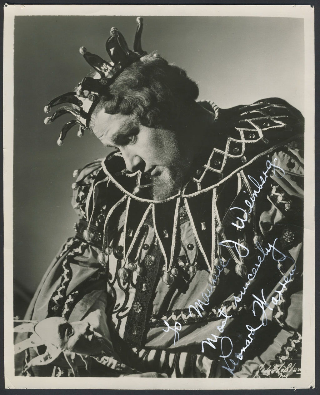 Warren, Leonard. (1911–1960) Signed Photograph in "Rigoletto" with Ori ...