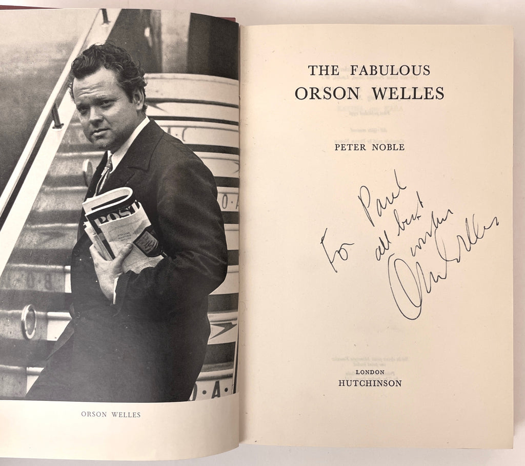 Welles, George Orson. (1915–1985) [Noble, Peter.] The Fabulous Orson W ...