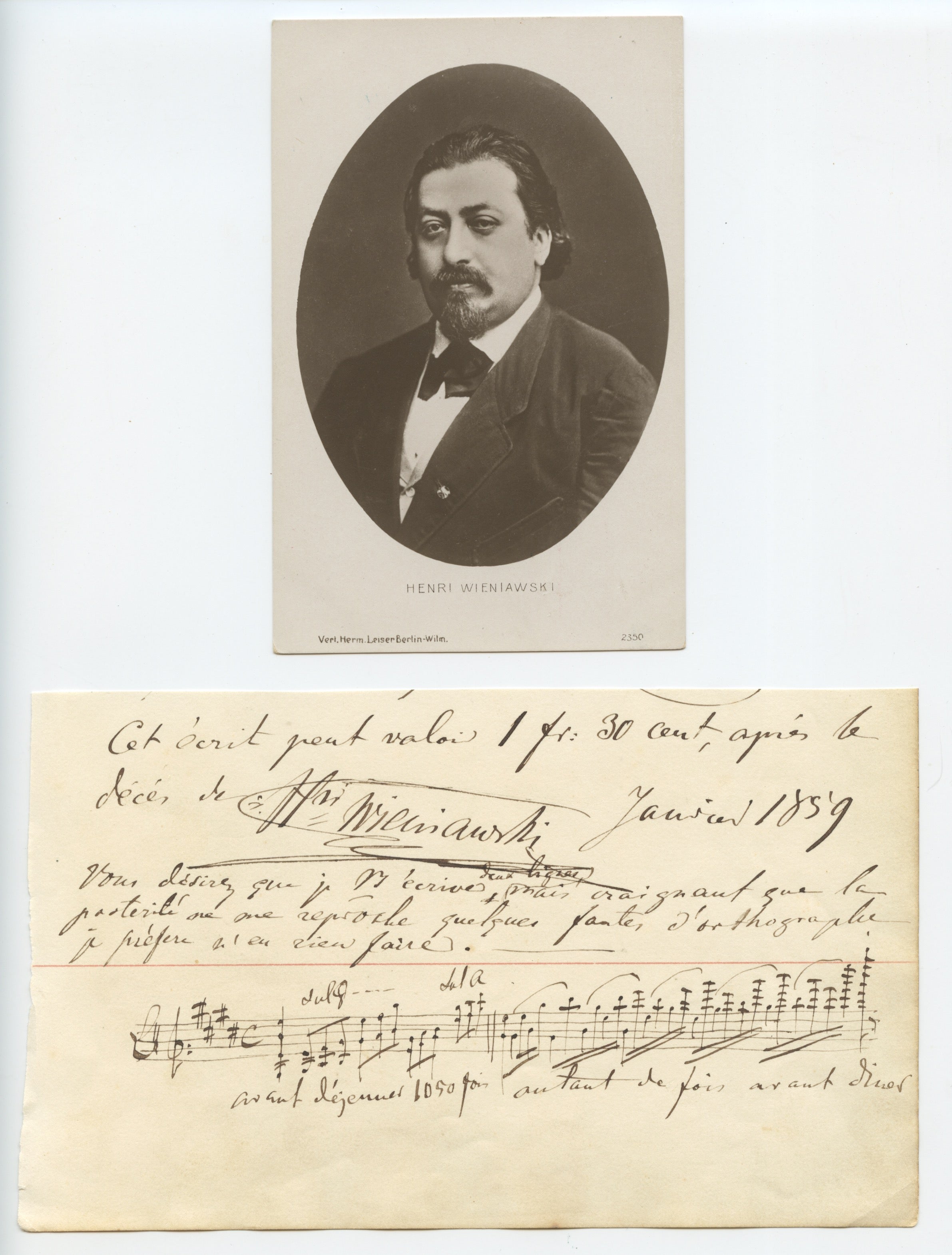 Wieniawski, Henri. (1835–1880) "1050 times before breakfast and the sa ...