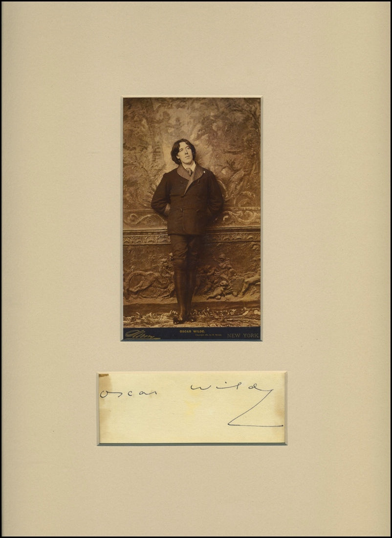 Wilde, Oscar. (1854–1900) Autograph Signature Ensemble – Schubertiade ...