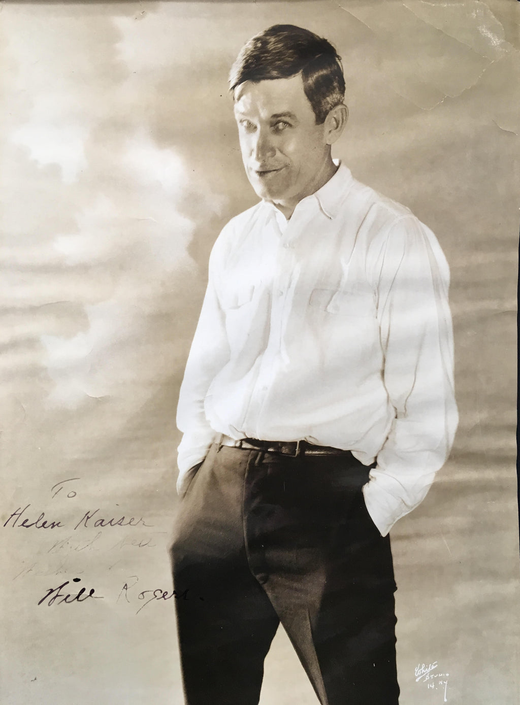 Rogers, Will. (1879-1935) Signed Photograph – Schubertiade Music and Arts
