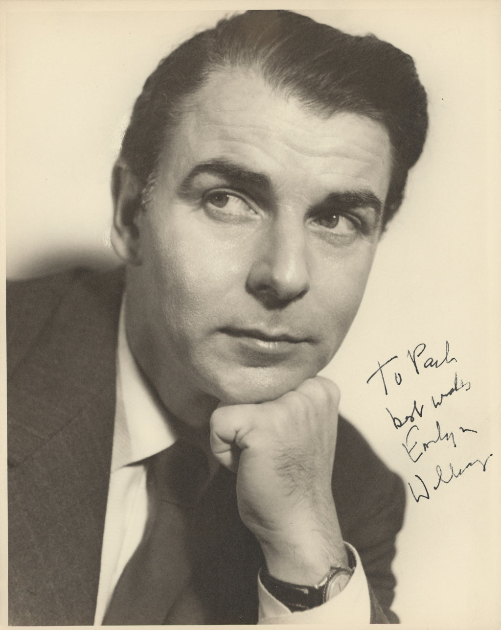 Williams, Emlyn. (1905–1987) Signed Photograph – Schubertiade Music and ...