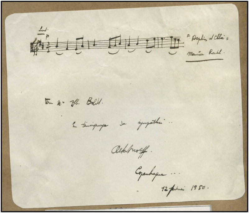 Wolff, Albert. (1884-1970) AMQS, "Daphnis et Chloe." – Schubertiade ...