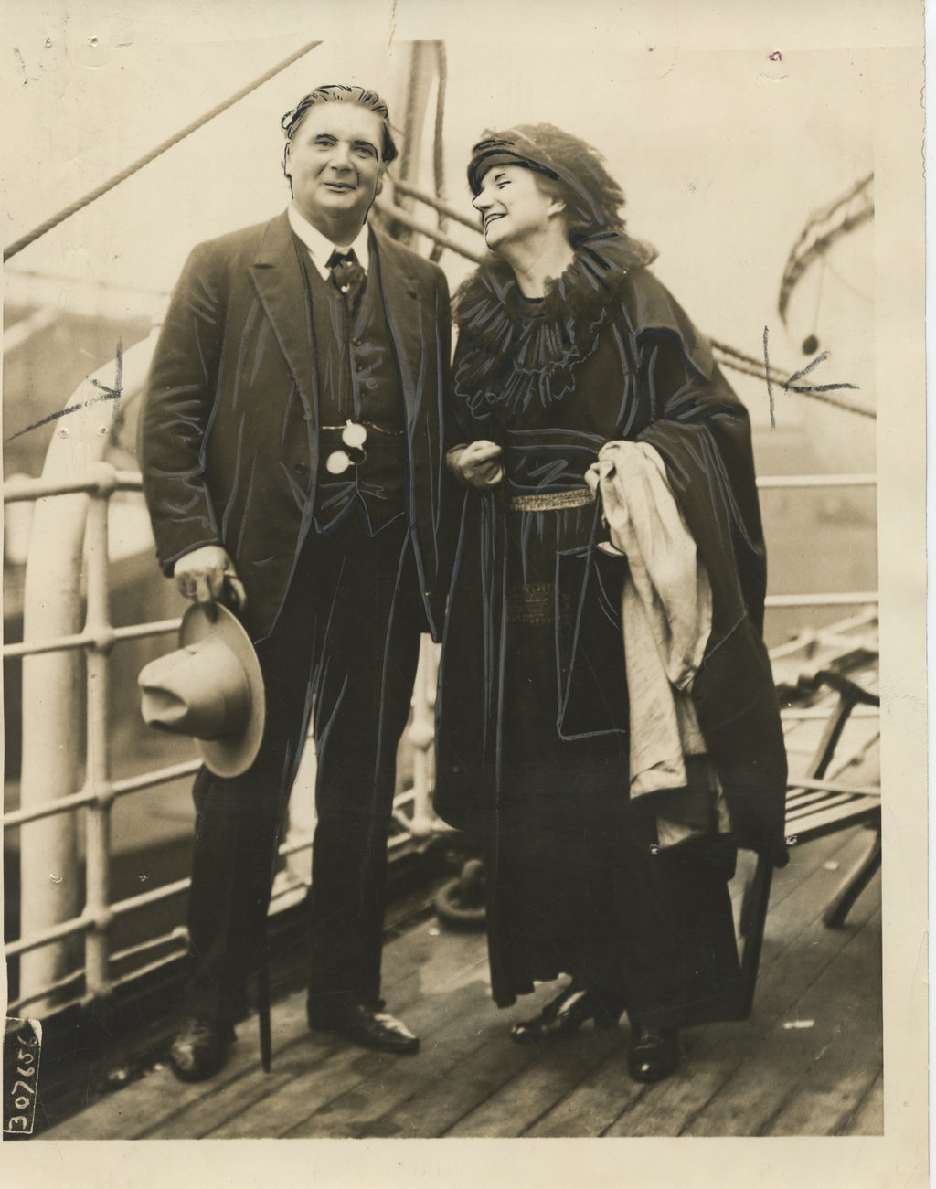 Ysaye, Eugene. (1858–1931) & Guilbert, Yvette. (1865–1944) Original Ph ...