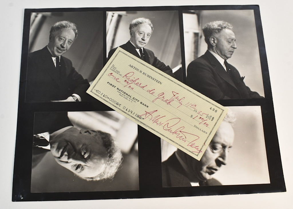 Rubinstein, Arthur. (1887–1982) Inscribed Original Photograph with a C ...