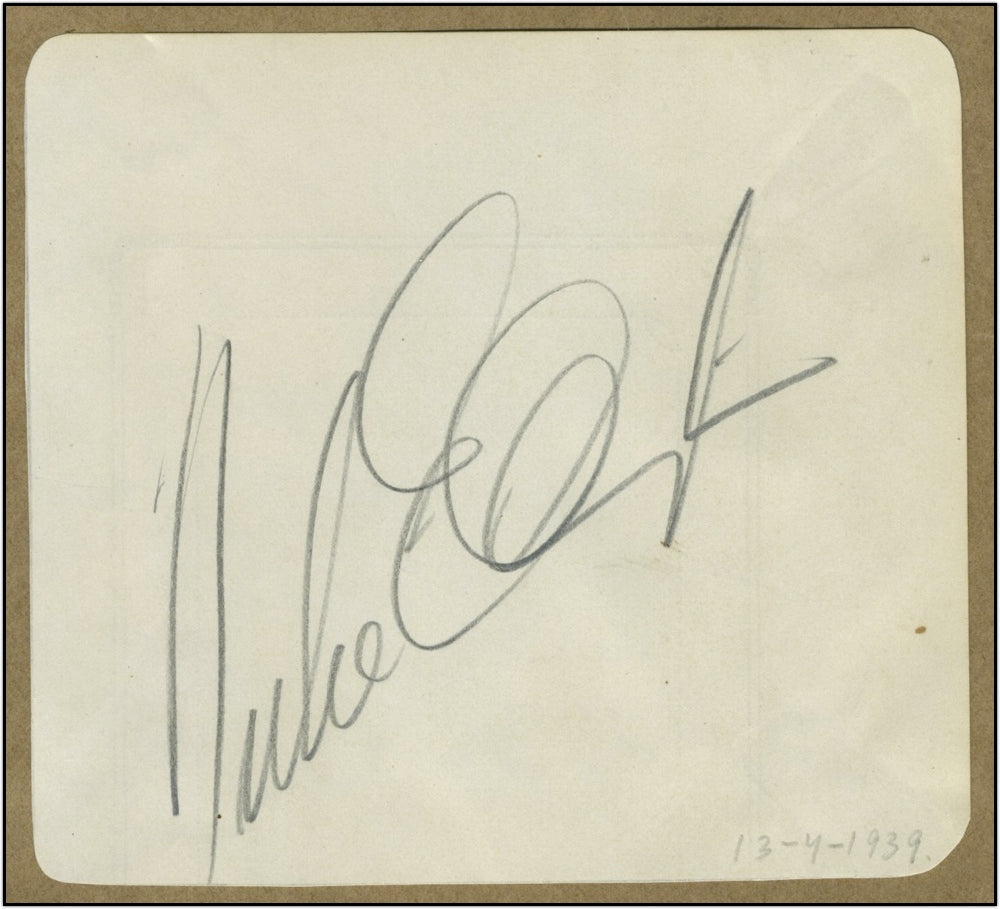 Ellington, Duke. (1899-1974) Autograph Signature – Schubertiade Music ...